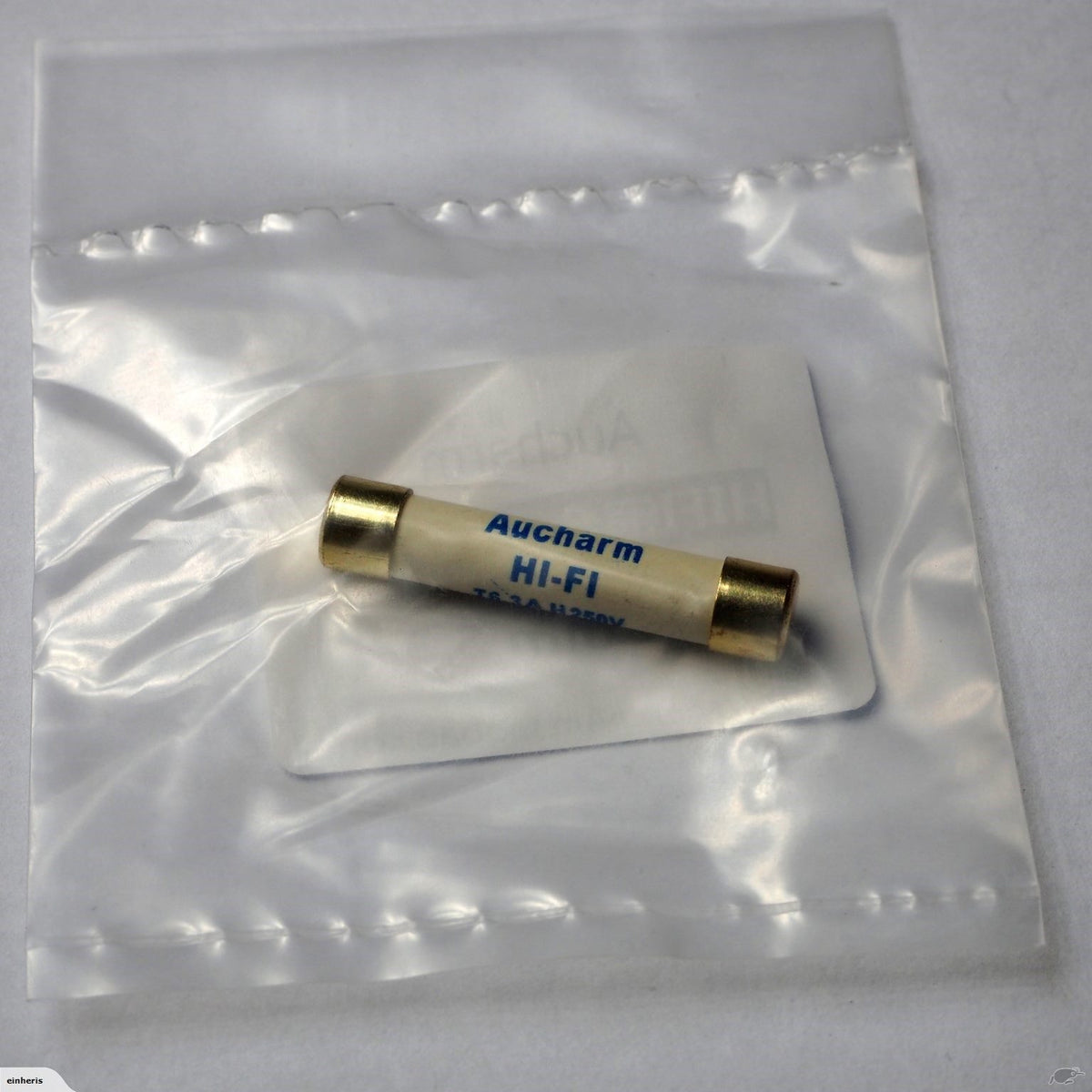 Aucharm Audio 6mm x 32mm Silver Alloy Gold plated cap Slow blow fuse ...